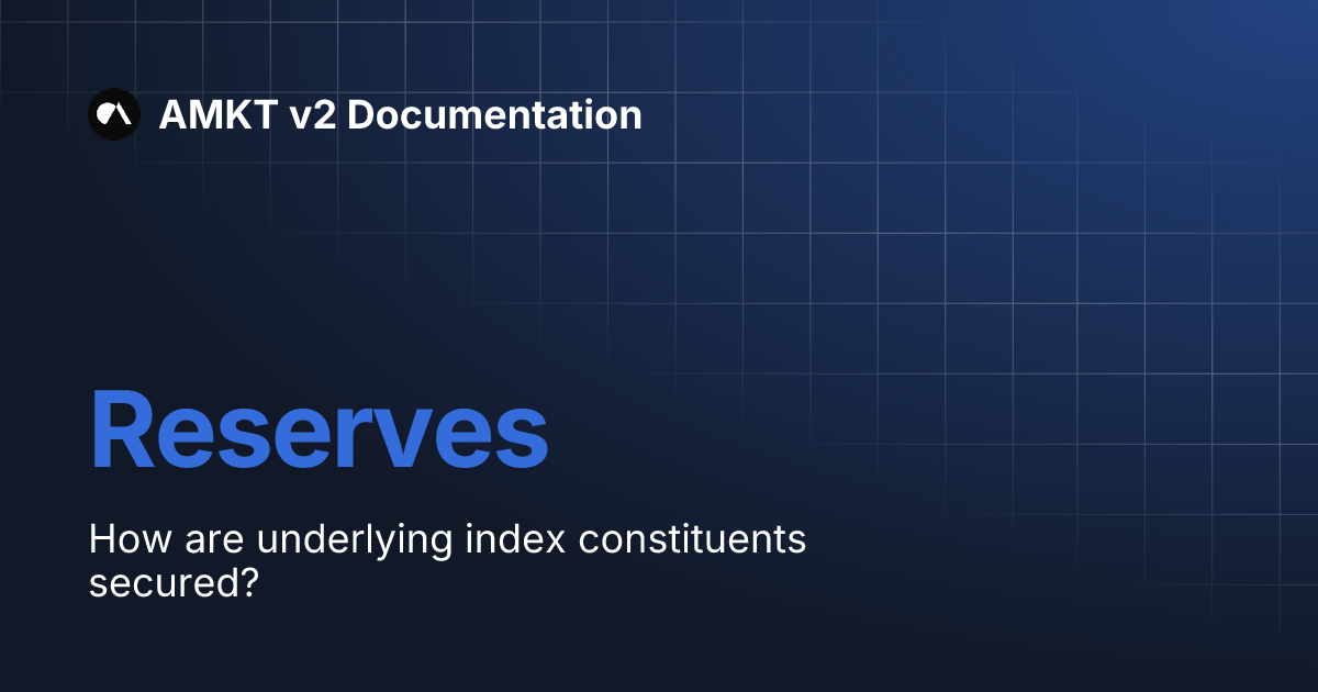 Reserves | AMKT v2 Documentation